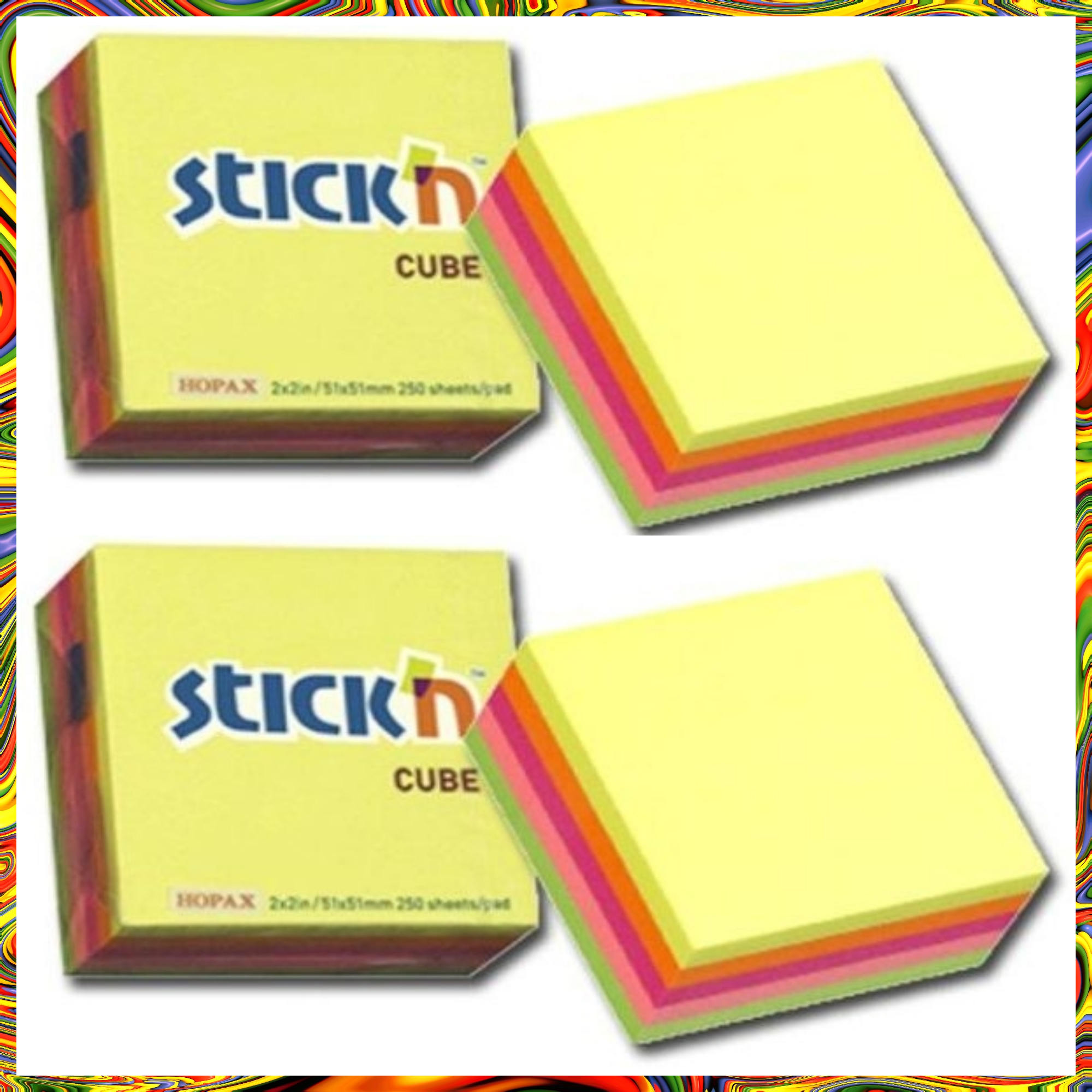 ΑΥΤΟΚΟΛΛΗΤΑ ΧΑΡΤΑΚΙΑ STICK'N POST 50X50 mm - Βιβλιοπωλείο e-grafida